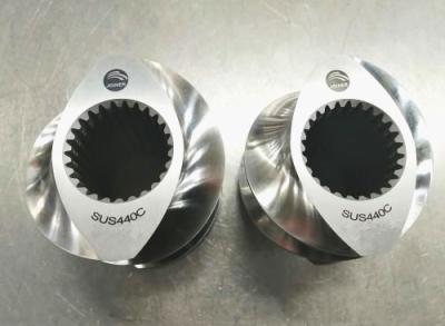 China Standard SUS440C Double Screw Extruder Components Screw Elements for sale