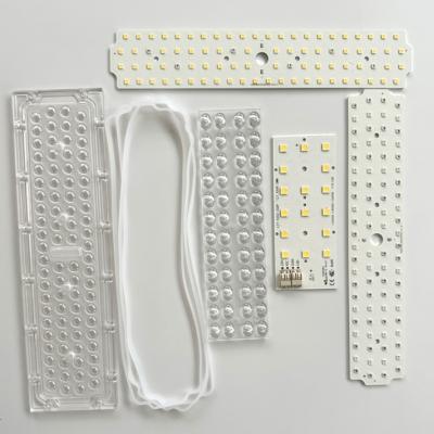 China Kit SKD LED de 30 40W 50W 60W SMD3030 SMD5050 Lente para farola LED en venta
