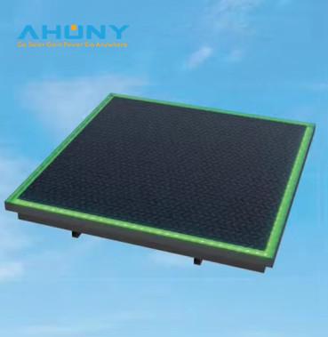 中国 歩行可能な床 太陽光タイル 木製 PV モジュール 高圧 雷石 抵抗 太陽光 オフグリッド 舗装 道路 地下住宅 システム 販売のため