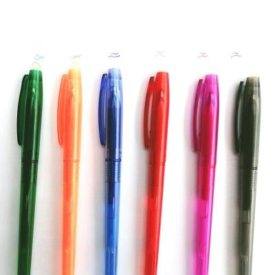Cina 0.7mm di scrittura lisci penne colorate cancellabili per scuola in vendita
