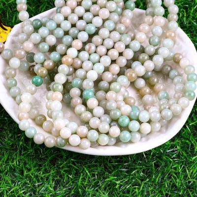 Κίνα She Tai Jade Round Bead φυσικό κρύσταλλο πετράδι διαφορετικό μέγεθος μαργαριταριών χαλαρές κλωστές μαργαριταριών για κατασκευή κοσμημάτων DIY προς πώληση
