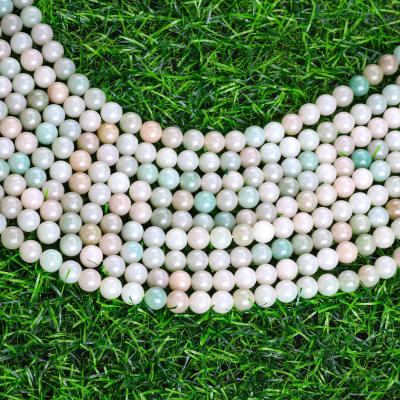 Κίνα She Tai Jade Round Bead φυσικό κρύσταλλο πετράδι διαφορετικό μέγεθος μαργαριταριών χαλαρές κλωστές μαργαριταριών για κατασκευή κοσμημάτων DIY προς πώληση