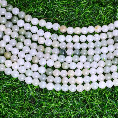 Κίνα Tian Shan Green Jade Round Bead φυσικό κρύσταλλο πετράδι διαφόρων μεγεθών χάντρες χαλαρές κλωστές χάντρες για DIY κατασκευή κοσμημάτων προς πώληση