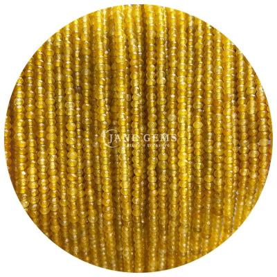 Cina Different Types of Chalcedony Gems Bead Natural Crystal Faceted Abacus Shape Small Loose Bead Strands for Bracelets in vendita