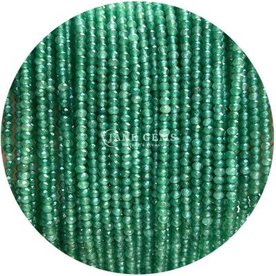 Cina Different Types of Chalcedony Gems Bead Natural Crystal Faceted Abacus Shape Small Loose Bead Strands for Bracelets in vendita