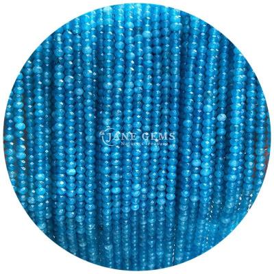 Cina Different Types of Chalcedony Gems Bead Natural Crystal Faceted Abacus Shape Small Loose Bead Strands for Bracelets in vendita