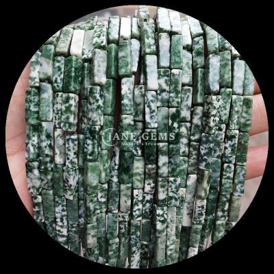 Cina Pietra preziosa naturale a forma rettangolare limone giada Howlite fili sciolti per fai da te in vendita