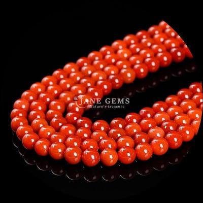 China Perlas de ágata multicolores personalizadas en forma redonda de 8 mm para la fabricación de joyas en venta