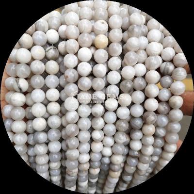 China Perlas de ágata multicolores personalizadas en forma redonda de 8 mm para la fabricación de joyas en venta