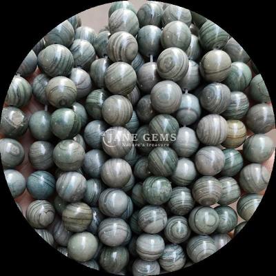 Cina Forma rotonda perle di gemma modello di legno fili di perle sciolte per bracciale decorazioni fatte a mano in vendita