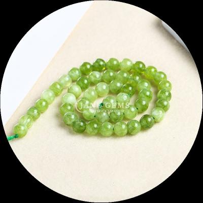 Cina Perle di forma rotonda lucidate perle in vari colori vari calcedoni fili di perle sciolte per gioielleria forniture in vendita