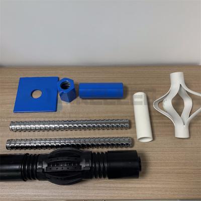 China Threaded Reinforcing Bar Ground Anchor Thread Rod System with 1-12m Length Thread Bar for sale