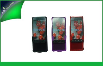 Cina casi protettivi del telefono cellulare del LG della Anti-polvere, custodia per armi combinata della clip della cinghia del telefono cellulare in vendita