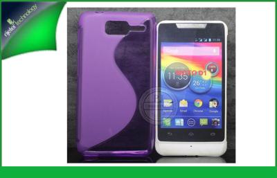 Cina porpora protettiva della copertura del S-Line TPU di casi del telefono cellulare di Motorola del Anti-graffio in vendita