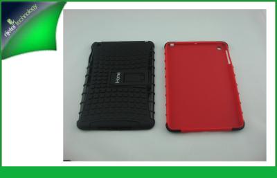 Китай Красный ПК + резиновое oild покрывая случаи Ipad миниые защитные, крышку ПК таблетки Kickstand продается
