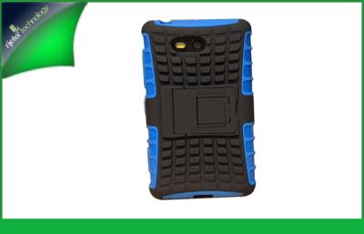 中国 3 つノキア Lumia 820 の青のための 1 つの PC および TPU の蹴りのに付き立場の電話箱 販売のため