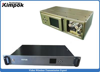 China Van de de Ontvangers Analoge Lange afstand van BR COFDM de Videotransmissie van kabeltelevisie Draadloze Te koop