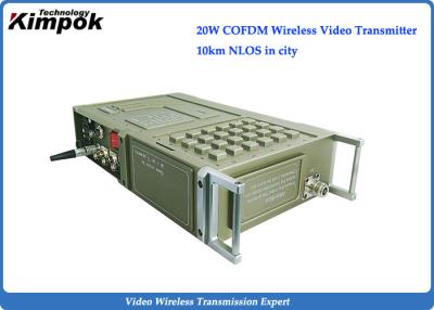China De militaire NLOS Draadloze Zender van COFDM/de Videozender 1080P van 5-20W Cofdm Hd Te koop