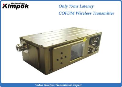 China Lage Video Gecodeerde de Transmissie300-900mhz Manpack Draadloze AV Afzender van Latentiecofdm Te koop