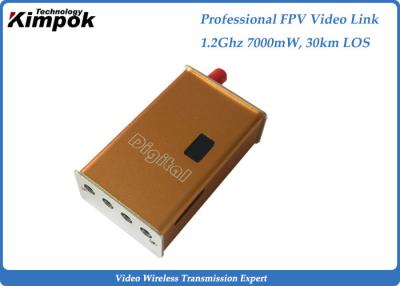中国 LOS FPVの長期無線ビデオ送信機1.2Ghzは非常に統合しました 販売のため