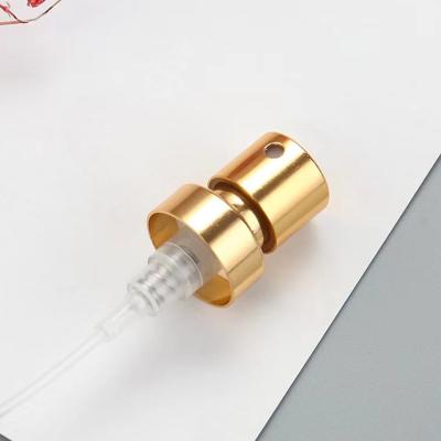 China 15mm Luxury Perfume Gold Metal Aluminum Atomizer Anodized Fine Mist Sprayer Pump for sale