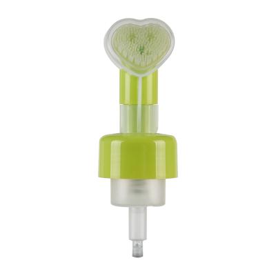 China 42mm Foam Pump Brush Head Makeup Remover Soft Silicone Brush Multi-function Facial Cleansing Mousse Foam Brush for sale
