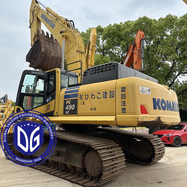 Used Komatsu PC490 Excavator - Front View