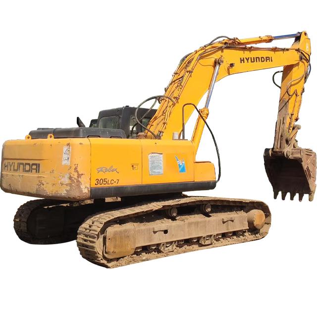 Used Hyundai 305 Excavator - Front View