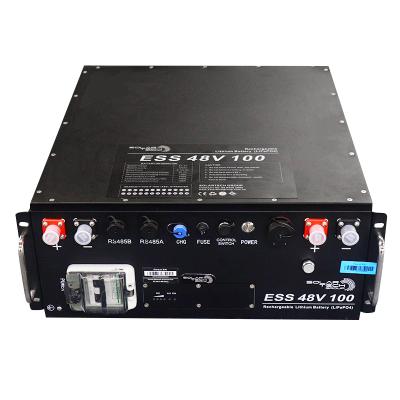 Cina Batterie di accumulo di energia solare con scarica standard 1C 48V100Ah con protezione Bms e comunicazione RS232/485, guscio PP in vendita