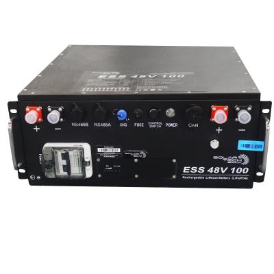 Cina Batterie di accumulo di energia solare con scarica standard 1C 48V100Ah con protezione Bms e comunicazione RS232/485, guscio PP in vendita