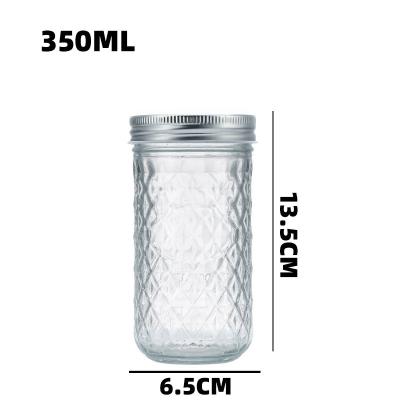 Κίνα 4oz 10oz 16oz Canning Jelly Jam Storage Jar With Sealed Silver Cap προς πώληση