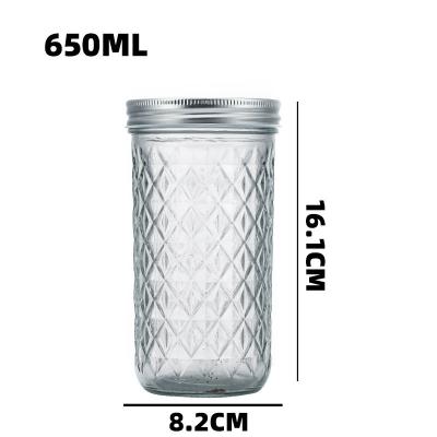 Κίνα 4oz 10oz 16oz Canning Jelly Jam Storage Jar With Sealed Silver Cap προς πώληση