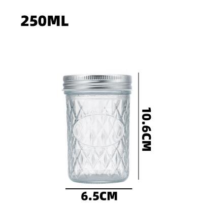 Κίνα Glass Wide Mouth Canning Preserving Food Storage Jars With Metal Lids προς πώληση