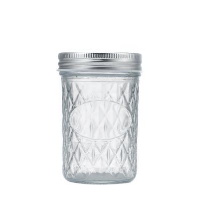Κίνα Glass Wide Mouth Canning Preserving Food Storage Jars With Metal Lids προς πώληση