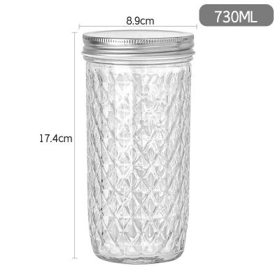 Κίνα caviar honey jar clear glass jam pickles bottle empty wide mouth mason jar προς πώληση