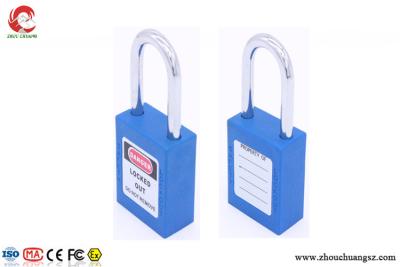 中国 410 Safety lockout padlock, 38mm lock body 6mm steel shackle with two keys 販売のため