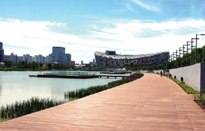 Cina Decking composito impermeabile all'aperto con la pavimentazione naturale corridoio/di legno in vendita