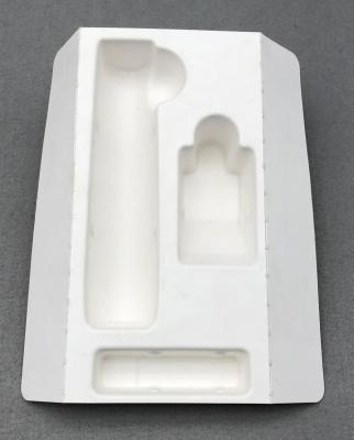 Cina Vassoio in polpa di carta biodegradabile personalizzato Vassoio modellato riciclato per imballaggi per la cura della pelle in vendita