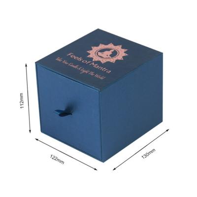 中国 カスタムロゴ 硬い紙箱 スライジング ドラワー 缶 香り紙のキャンドル ギフトボックス 挿入 販売のため