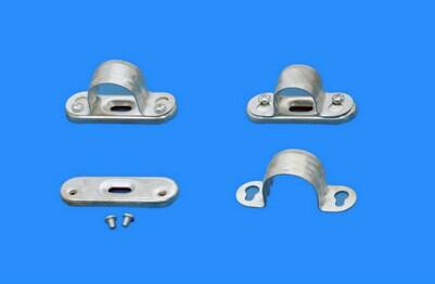 BS4568 / BS31 Conduit Fittings Carbon Steel Spacer Bar Saddle With Base