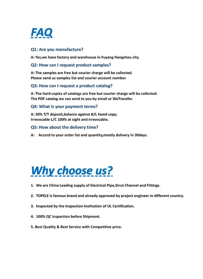 High Quality of Class 3 /4 Standard BS31 Conduit