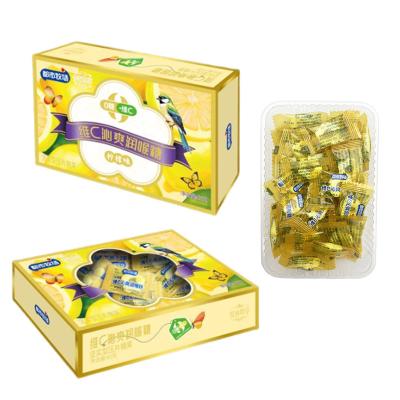 中国 紙箱 VIP カスタマイズされた味 薄荷 キャンディー レモン 砂糖なし 薄荷 キャンディー 販売のため