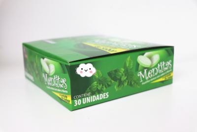 China 8g Strong Mint Flavor Compressed Candy Packed In Plastic Round Box for sale