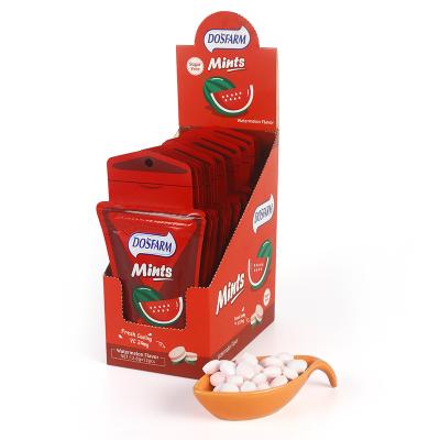 China Compressed Candy Sugar Free Mints Portable Pack With Zipper Fruit Flavors for sale