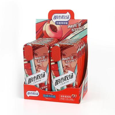 Chine Sucrerie de Sugar Free Mint Healthy Hard de pêche de citron pour des adultes d'enfant à vendre