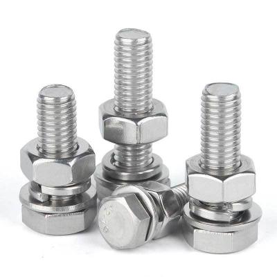 Cina M36 Din933 Din934 Stainless Steel Hex Bolt and Nut Set con zinco bianco. zinco giallo. HDG in vendita