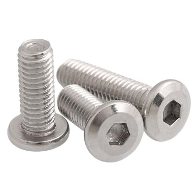Cina DIN7420 Flat Round Head Hexagon Socket Screw per mobili in legno in vendita