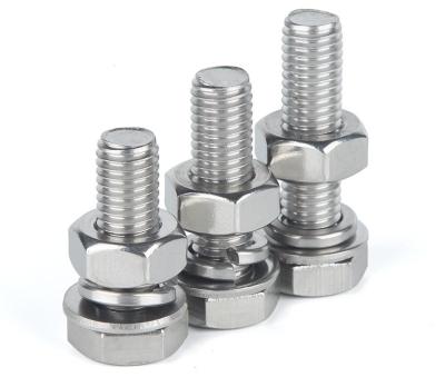 Cina Grado di costruzione SUS304 Stainless Steel Hex Head Bolt and Nut Din933 per la costruzione in vendita