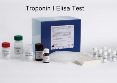 Cina Alta precisione 96wells del corredo del test ELISA della troponina I/misura quantitativa del corredo in vendita