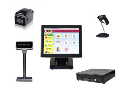 Cina Sistema di posizione del touch screen dei sistemi di Epos del negozio del punto di vendita con la stampante in vendita